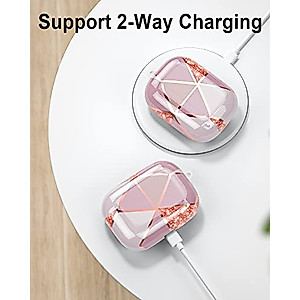 DGege for Airpods Pro Case, Cute Women Airpod Pro 2 Case Cover TPU Protective Skin with Keychain Accessories Compatible with Apple Airpods Pro 1st/2nd Generation Charging Cases, Geometric