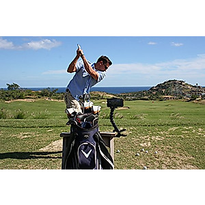 Golf Gadgets® - Swing Recording System | Large Device Holder (PHABLET) with Jaws Clamp & Gooseneck Mount. Compatible Large Devices Like iPhone 6/7 Plus, Samsung Galaxy Note, etc.