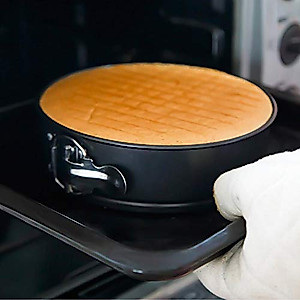 OMBX 4 Inch Cake Pan, Non-Stick Cheesecake Pan, Cake Pan, Springform Pan, Removable Bottom Cake Pan - Black