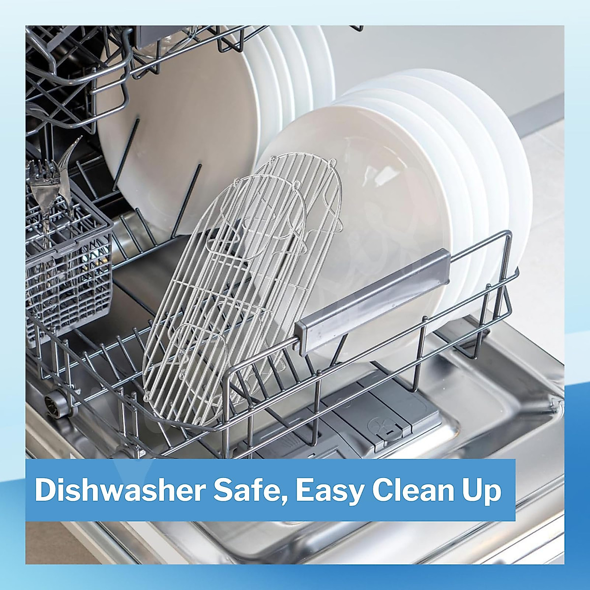 Steam and Roast Rack Compatible with Ninja Foodi Possible Cooker Pro 8.5 Qt MC1000, MC1001, MC1010 Series Slow Cooker Crock Pot- 304 Stainless Steel Rack with Gloves & Oil Brush