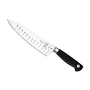 Mercer Culinary Genesis 8-Inch Granton Edge Chef's Knife with Saya Cover