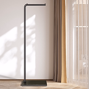 Aolohomy Metal Coat Rack, Modern Clothing Tree with Heavy-weight Slate Base, Small Coat Stand for Entryway/Bedroom/Hallway, Standing Plant Hanger, Matte Black