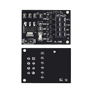 UMLIFE 5pcs NRF24L01+PA+LNA RF Transceiver Module with SMA Antenna 2.4 GHz 1100m + 5pcs NRF24L01 Wireless Module with Breakout Adapter On-Board 3.3V Regulator for Arduino