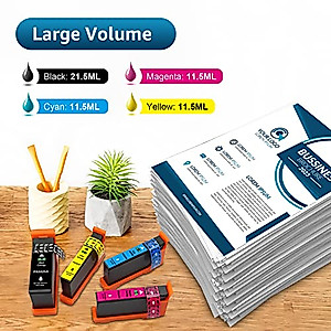 Transpex 53425 Compatible Ink Cartridge Replacement for Primera 53422 53423 53424 53425 Used for Primera LX900 Printers (4 Pack)