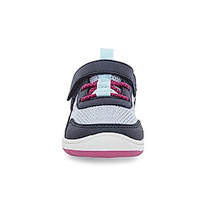 Stride Rite 360 Girls Carson Athletic Sneaker, Navy, 4 Toddler