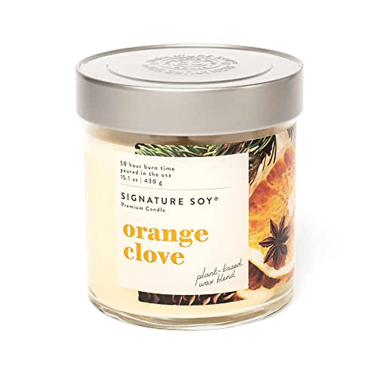 Signature Soy Lidded Orange Clove Scented Candle
