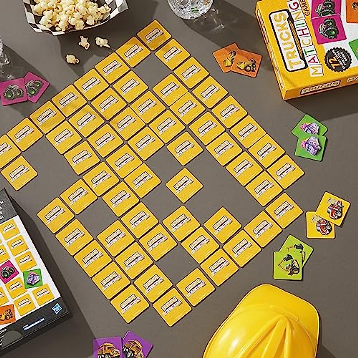 Hasbro Gaming Trucks Matching Game | Preschool Games for Boys & Girls | Memory Card Game | Easter Gifts for Kids | Ages 3+ (Amazon Exclusive)