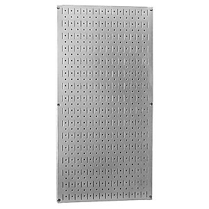 Wall Control Pegboard 32in x 16in Galvanized Metal Pegboard Tool Board Panel
