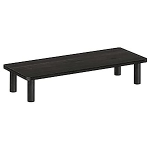 Furinno Turn-N-Tube Monitor Riser Stand, Espresso/Black