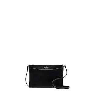 Kate Spade New York Rory Saffiano Leather Crossbody Shoulder Bag (Black)