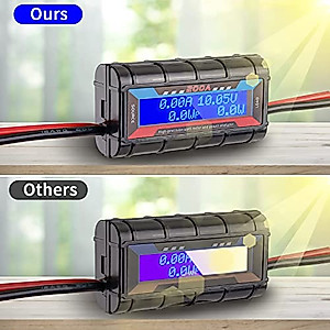200A High Precision Power Analyzer Watt Meter Battery Consumption Performance Monitor with LCD Backlight for RC, Battery, Solar, Wind Power…