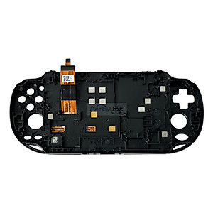 Partsatoz Black LCD Display Touch Screen Digitizer Glass Assembly with Bezel Replacement for PlayStation PS Vita PSV 1000 1001 PCH-1001 PCH-1101