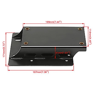 YOXUFA Torque Converter Motor Engine Riser Plate Kit Replacement for Predator 212cc 224cc 196cc 6.5hp Coleman CT200U BT200X Baja Warrior Massimo MB200 GX160 GX200 Engine Mini Bike Go Kart Parts