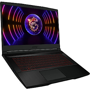 MSI GF63 Thin Gaming Laptop, 15.6" FHD IPS 144Hz, 12th Gen Intel 10-Core i7-12650H, Geforce RTX 4050, 16GB DDR4, 512GB PCIe SSD, Backlit, RJ45, USB-C, WiFi 6, Win 11, Free HDMI 2.1 Cable