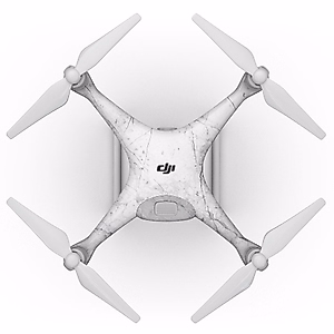 Design Skinz Design Skinz Cracked Marble Surface Full-Body Wrap Decal Skin-Kit Compatible with The Drone DJI Phantom 4 Pro