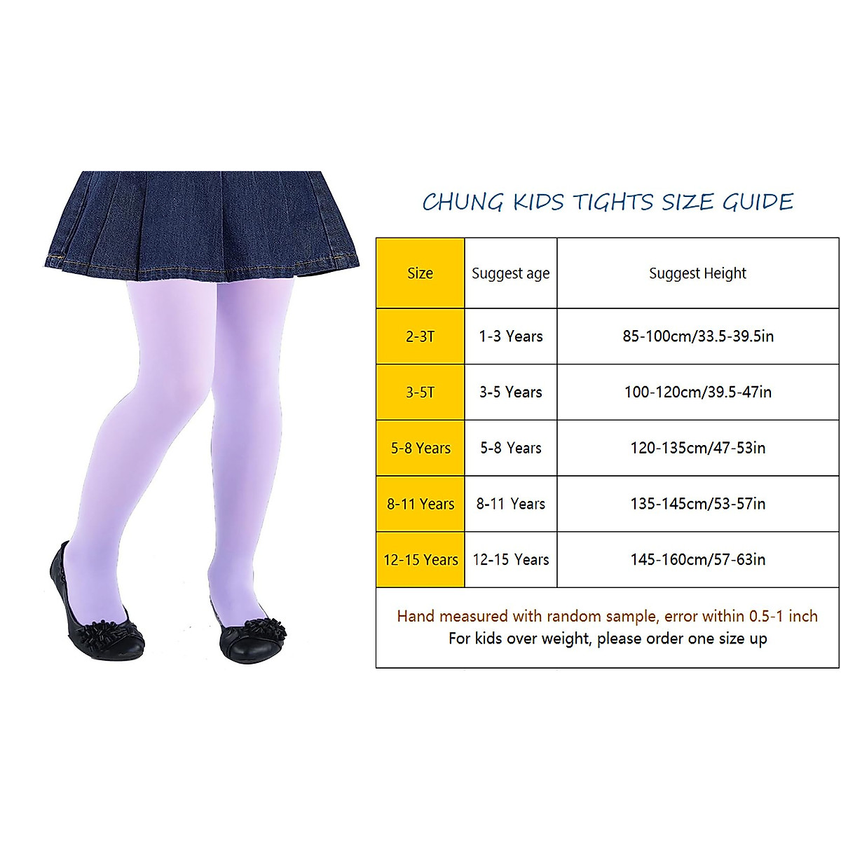 CHUNG Girls Light Weight Stretchy Footed Lights Students Ballet 1or3 pieces, Green, 5-8Y