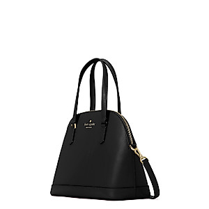 Kate Spade Saffiano Leather Medium Dome Satchel (Black)