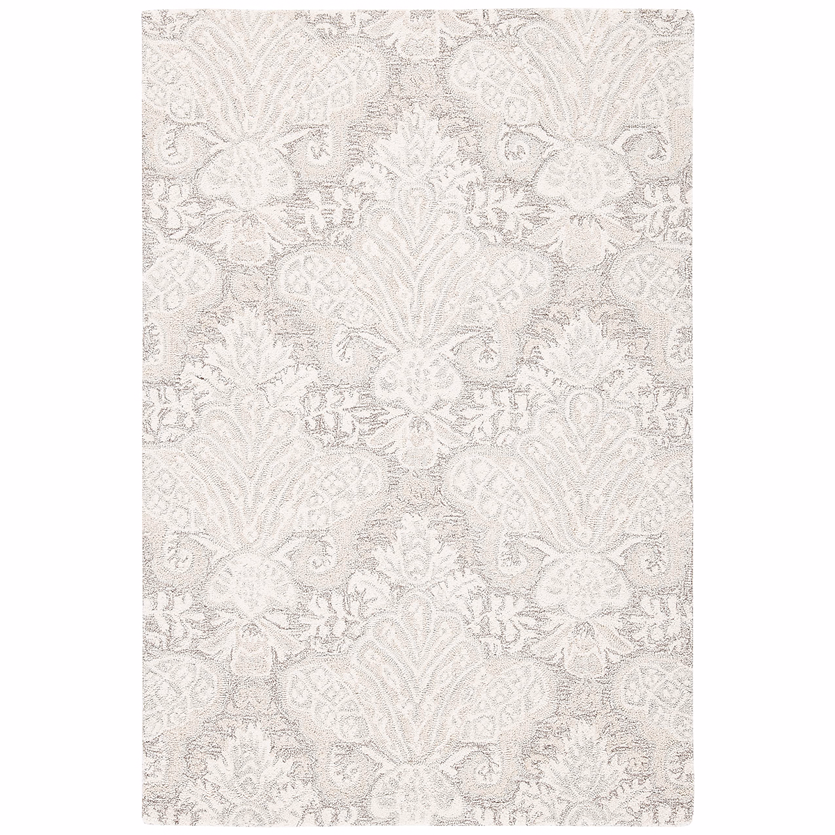 SAFAVIEH Micro-Loop Collection Accent Rug - 2' x 3', Beige, Handmade Wool, Ideal for High Traffic Areas in Entryway, Living Room, Bedroom (MLP539B)