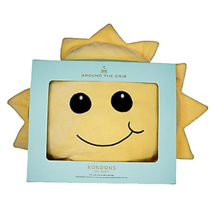 Around The Crib kokoons Cuddly Sun Plush Musical Night Light - Double Sided. Pale Yellow/Dark Yellow