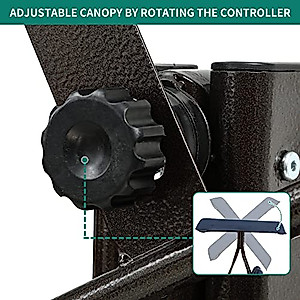 YITAHOME 3-Seat Deluxe Outdoor Porch Swing Large Patio Swing Chair with Weather Resistant Steel Frame, Adjustable Tilt Canopy, Removable Cushions & Pillow Suitable for Garden, Poolside, Balcony(Navy)