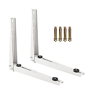 ICOOL Mini Split Wall Mounting Bracket (22" L x 19" H) for 9,000-36,000 BTU Universal Ductless Air Conditioners Heat Pumps Compressors, Outdoor Heavy Duty Foldable Condenser Bracket