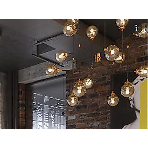 CTKcom 2 Watt G45/G14 E12 Base LED Bulbs, Amber Glass Vintage Antique Dimmable led Bulb 120V 2200K Warm White 100 lumens 25 Watt Equivalent,4 Pack