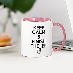 CafePress Keep Calm And Finish The IEP For Speech The Mugs Ceramic Coffee Mug, Tea Cup 11 oz