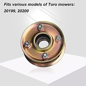 Karbay 131-4529 Pulley Kit 30", Compatible with Toro 131-4509, 125-2532, fits TimeMaster TurfMaster Lawn Mower