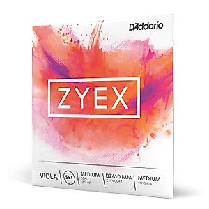 D'Addario Zyex Viola String Set, Medium Scale, Medium Tension