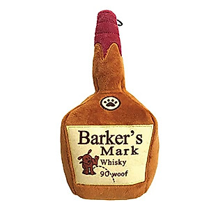 H&K for Dogs Power Plush | Barker's Mark (Small) | Funny Dog Toy | Dog Toy with Squeaker | Dog Gift | Fun, Durable, and Safe | Squeaky Dog Toy