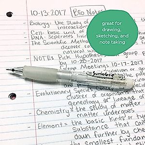 SAKURA SumoGrip Pencil with Comfort Grip - 0.9 mm Ergonomic Mechanical Pencil - Clear