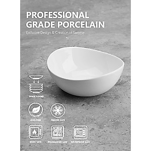 Sweese 18 Ounce Cereal Bowls & 28 Ounce Pasta Bowls Set of 6