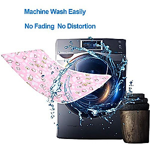 kathson 4 Pack Guinea Pig Cage Liner Hamster Cage Bedding Pad Reusable Pee Pads Super Absorbent Waterproof Food Mat for Small Animals