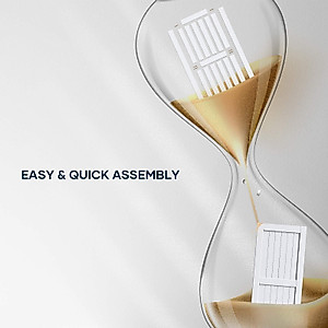 EaseLife 36in x 84in Sliding Barn Door with 6.6FT Barn Door Hardware Track Kit Included,Solid LVL Wood Slab Covered with Water-Proof & Scratch-Resistant PVC Surface,DIY Assembly,Easy Install,White