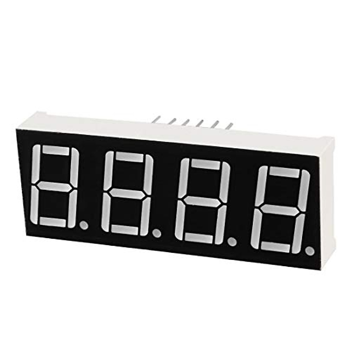 uxcell Common Cathode 12Pin 4 Bit 7 Segment Display 1.98 x 0.75 x 0.31 Inch 0.55" Red LED Display Digital Tube 2pcs