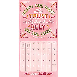 The Illustrated Bible Verses Wall Calendar 2023: Timeless Wise Words of the Bible