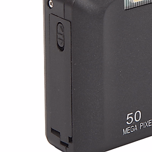 Compact Camera, 4K Digital Camera 16X Zoom 2.7 Inch TFT Screen 50MP Autofocus for Photography (Black)