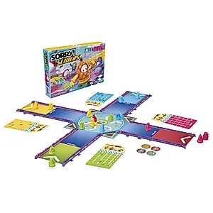 Hasbro Gaming Sorry! Sliders Fall Guys Ultimate Knockout Board Game for Kids Ages 8 and Up, Exciting Twist on The Classic Hasbro Family Board Game