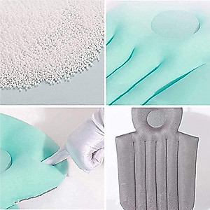 Bath Pillow, Bathtub Pillow Non-Slip Bath Mat Bath Pillow Anti- Bathtub Spa Cushion for Full Body Back Support Comfort Head Rest Ideal Hot Tub Accessories