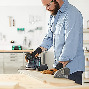 Amazon Brand - Denali by SKIL 20V Cordless Sander Kit with 2.0Ah Lithium Battery and 2.4A Charger