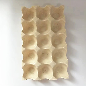 LOLPI Creative Egg Storage Box Refrigerator Egg Storage Container , 15 Compartment Design Plastic Egg Holder for Refrigerator