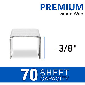 Swingline Staples, Optima, High Capacity, 3/8" Length, Jam Free, 125/Strip, 2500/Box, 1 Box (35550)