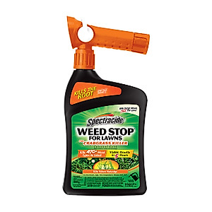 Spectracide Weed Stop For Lawns Plus Crabgrass Killer Concentrate, Kills Crabgrass On Lawn, 32 fl Ounce (RTS QuickFlip Spray)
