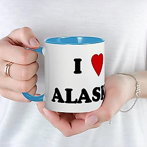CafePress I Love Alaska Mug Ceramic Coffee Mug, Tea Cup 11 oz