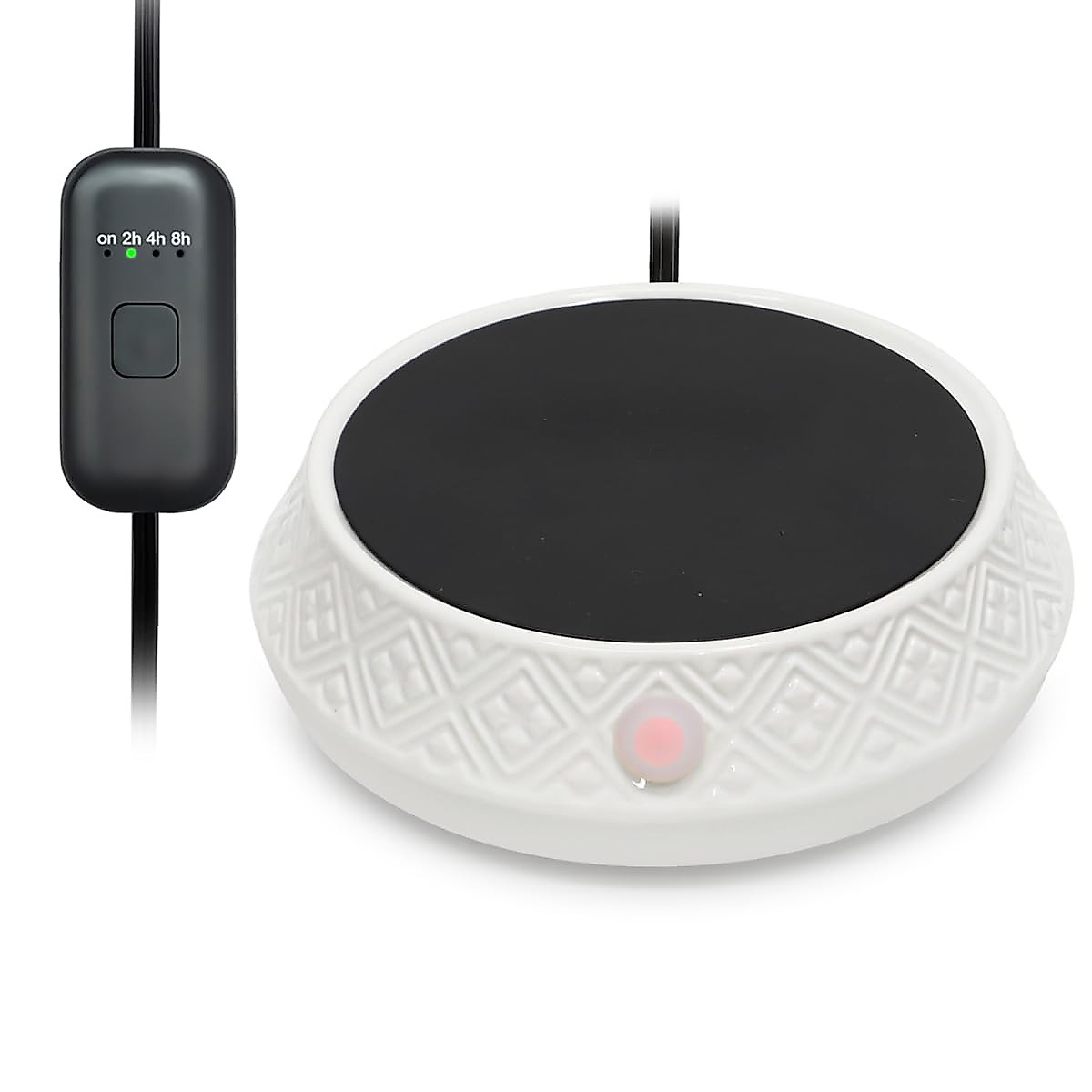 Candle Coffee Mug Cup Warmer Timer with Auto Off Function Suitable for Bedroom Study Room Living Room Kitchen to Heat Milk Tea Coffee Drinks and Melting Wax Safe Release of Scent