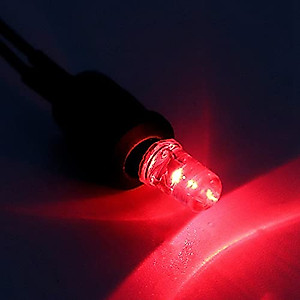 EBTOOLS for car Alarm led Light Fake car Alarm, Blinking led car Alarm Light 1 Pair DC 12V Car LED Alternating Alarm Dash Mount Light Flashing red led 12v