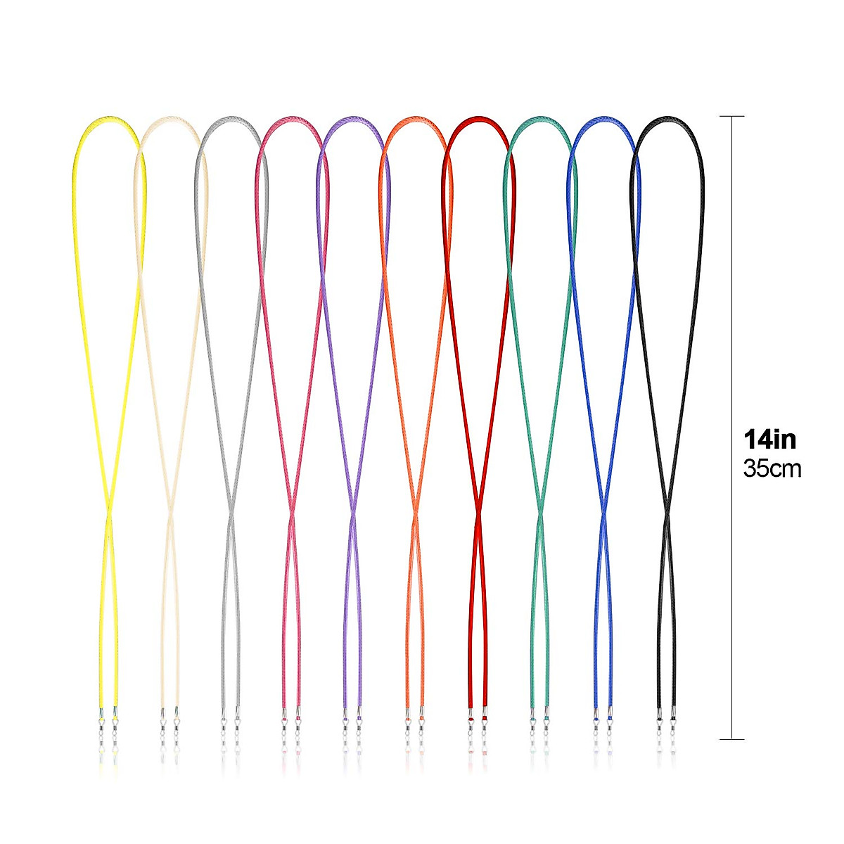 Hifot Eyeglasses Strap Eyewear Retainer 10 Pack, Sunglasses Reading Glasses Holder Strap for Men Women, Spectacles Chain Lanyard Cord