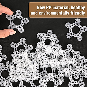 Eduftis 30Pcs Balloon Clips for Balloon Arch, White Balloon Connectors Clip Holders, Balloon Arch Column Stand for Birthday Wedding Baby Shower Party Decorations