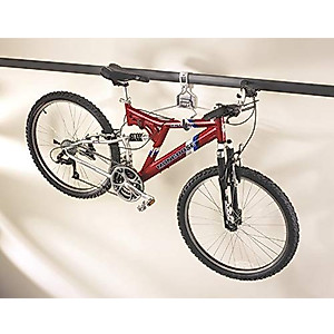 Rubbermaid FastTrack Horizontal Bike Rack, Garage Organization Wall Hanger, Bike Hanger, Wall Mount and Heavy Duty Bike Rack