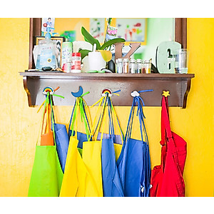 Stargallery 6 Pieces Cute Cartoon Shape Knobs for Furniture Soft Rubber Knobs for Cabinet Drawer Dresser Closets Organizer Desk Box Bookcase (Red, Rainbow)